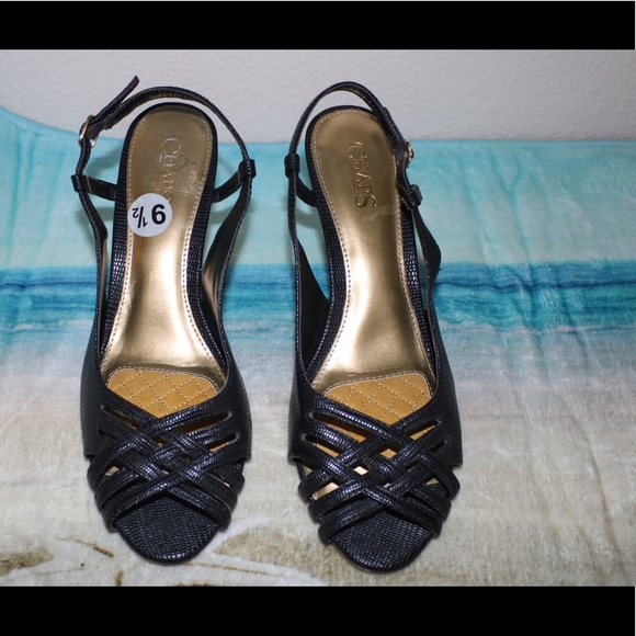 Chaps | Shoes | Chaps Womens Slingback Open Toe Wedge Sandals | Poshmark